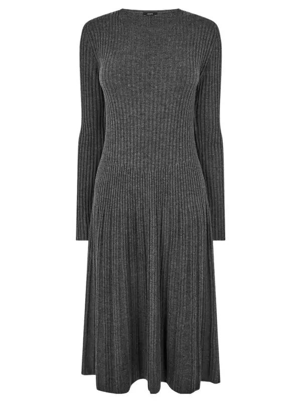 JOSEPH Pleated Detail Dress - Black