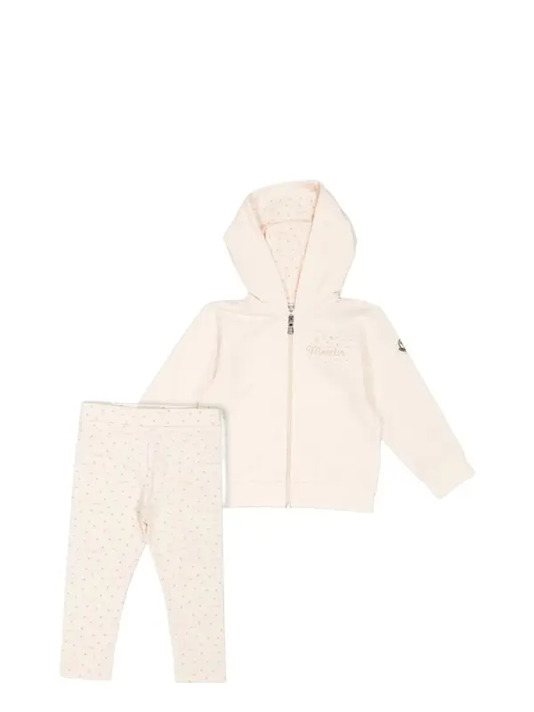 Moncler Two-piece Fleece Tracksuit Set - White