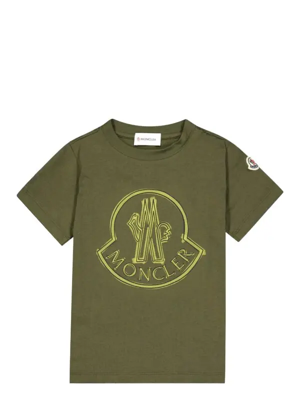 Moncler Logo Crew Neck T-shirt - Green