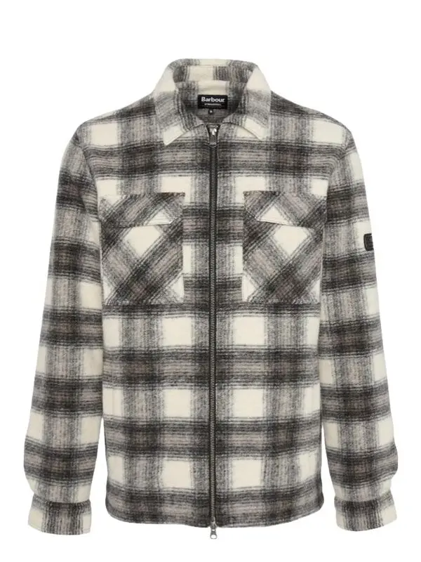 Barbour Clayton Brushed Fleece Overshirt - Gray