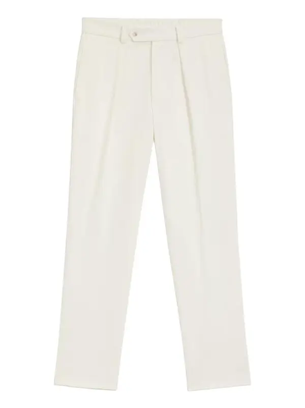 Hugo Boss X Beckham Tailored Stretch Cotton Trousers - White