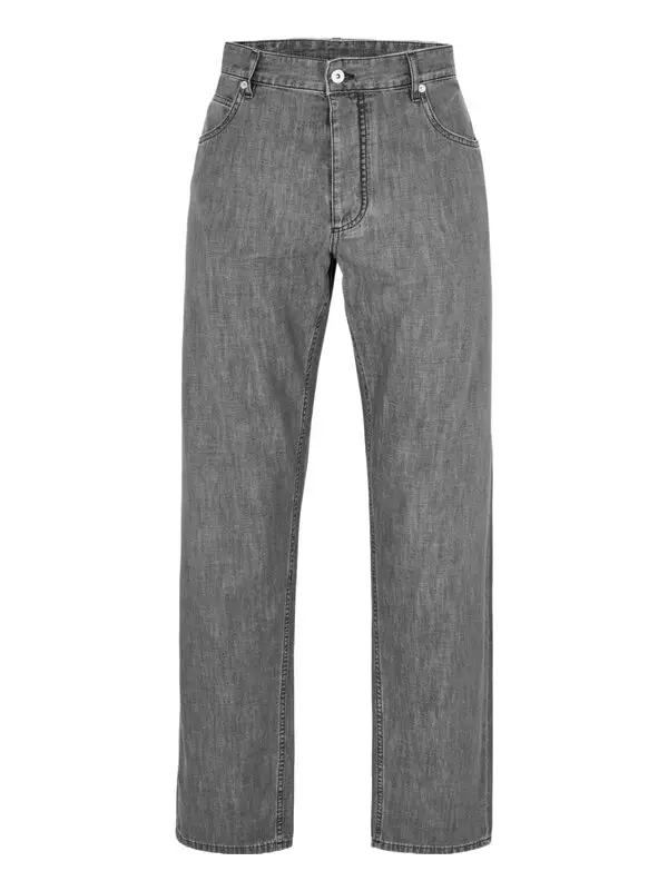 Bottega Veneta Black Straight Jeans - Gray