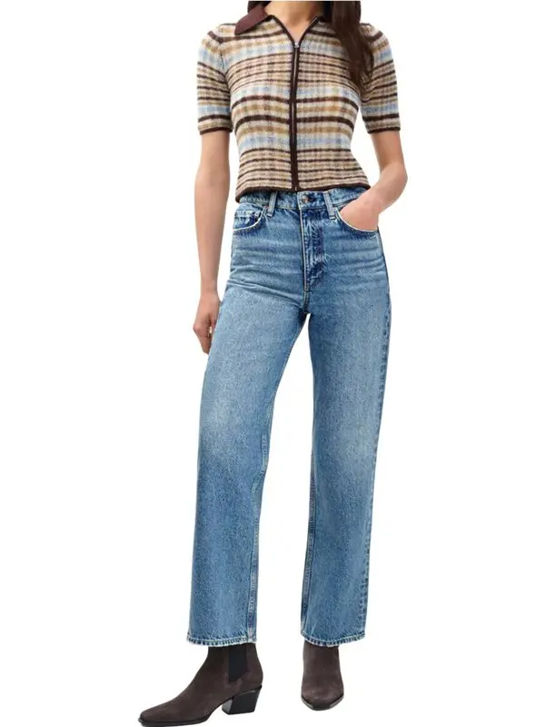 Rag & Bone Belt Loop Jeans - Blue