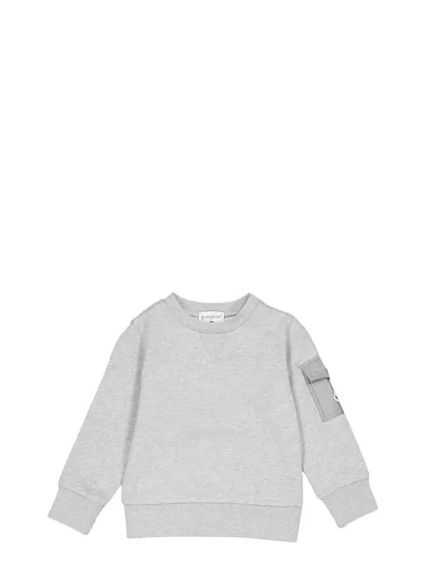 Moncler Logo Crew Neck Sweatshirt - White