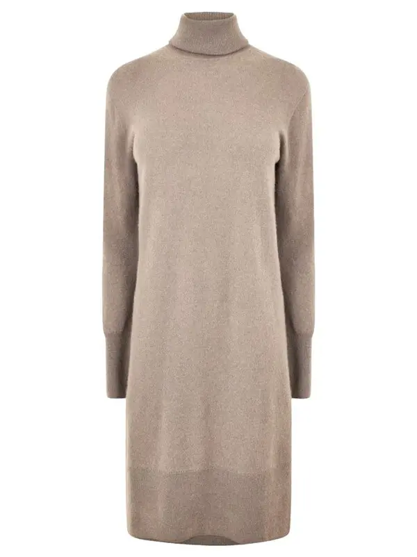 JOSEPH High-neck Long-sleeved Dress - Nude