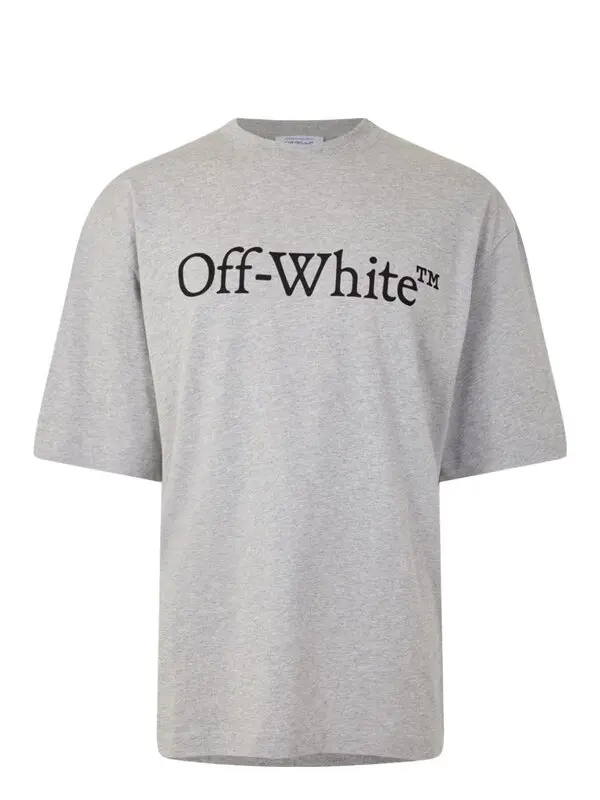 Off-White Logo Crew Neck T-shirt - Gray