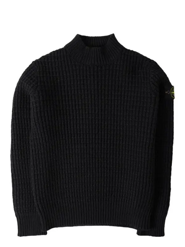Stone Island Compass Jumper - Black