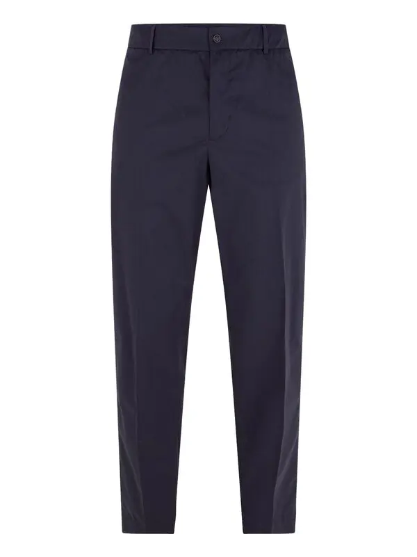 Moncler Navy Blue Elastic Waist Trousers - Black