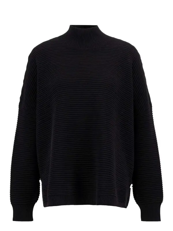 Barbour Kaia Funnel Neck Jumper - Black