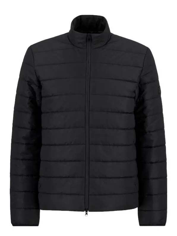 Barbour Aldon Quilted Jacket With Stand Collar - Black