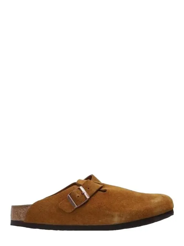 BIRKENSTOCK Boston Slip-on Clogs With Buckle Detail - Brown