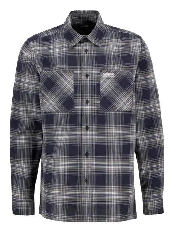 Barbour Hall Check Long-sleeved Shirt - Cool Blue
