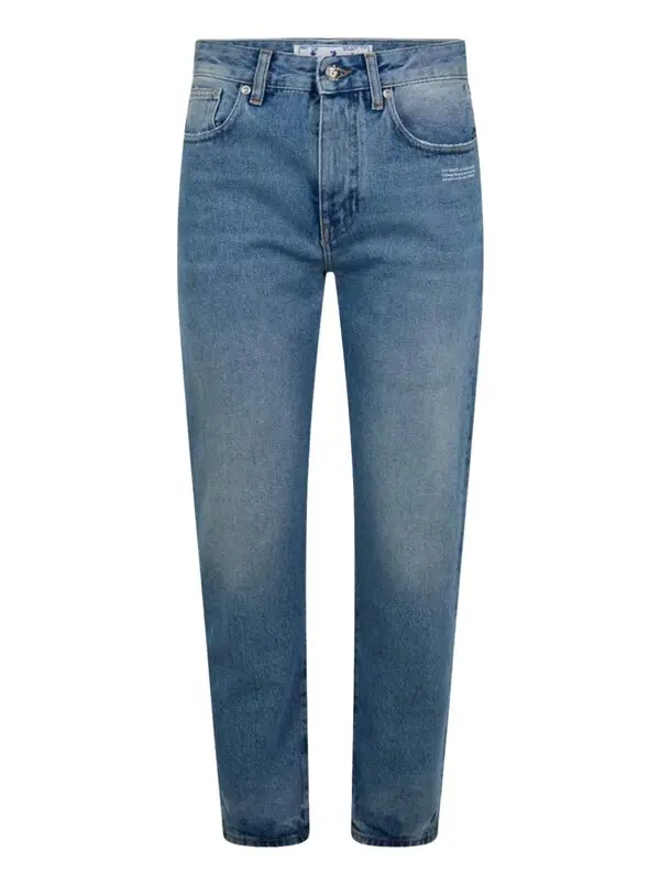 Off-White Straight Leg Jeans - Blue