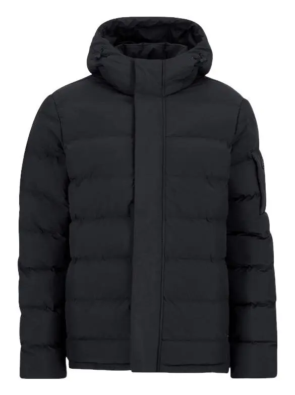 Barbour Hooded Cotton Jacket - Black