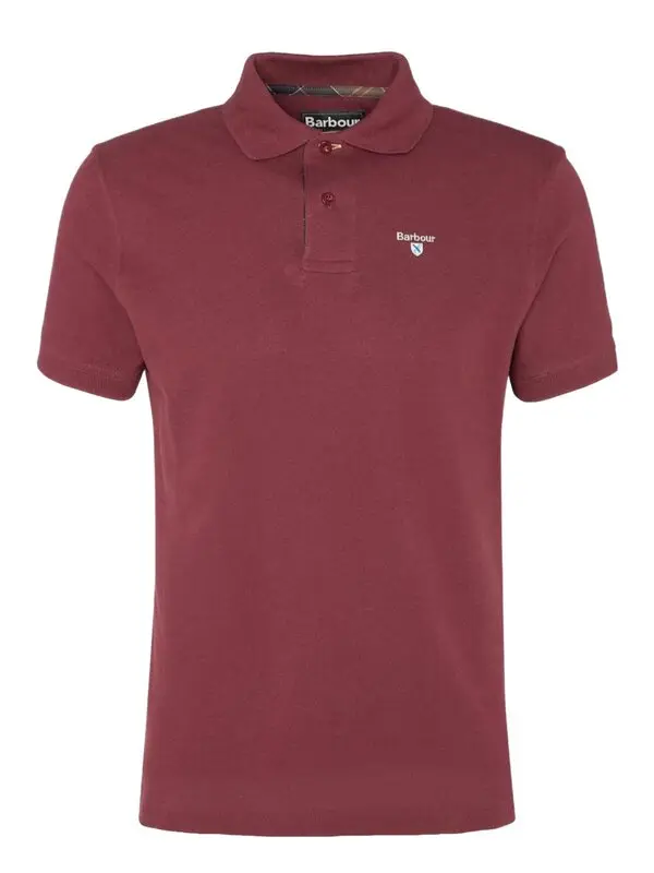 Barbour Tartan Pique Polo Shirt - Ruby
