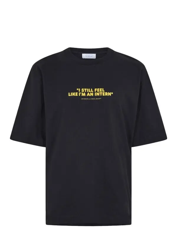 Off-White Logo Crew Neck T-shirt - Black