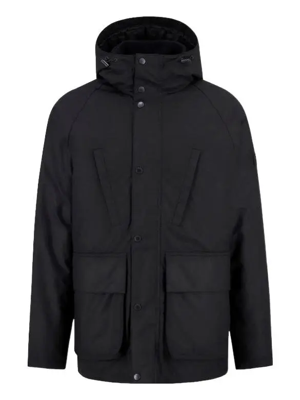 Barbour Oakdale Wax Jacket - Black