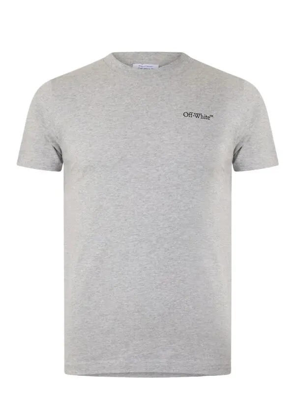 Off-White Logo Crew Neck T-shirt - Gray