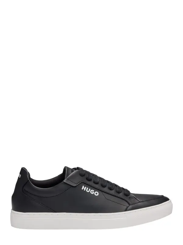 Hugo Boss Leather Lace-up Sneakers - Black