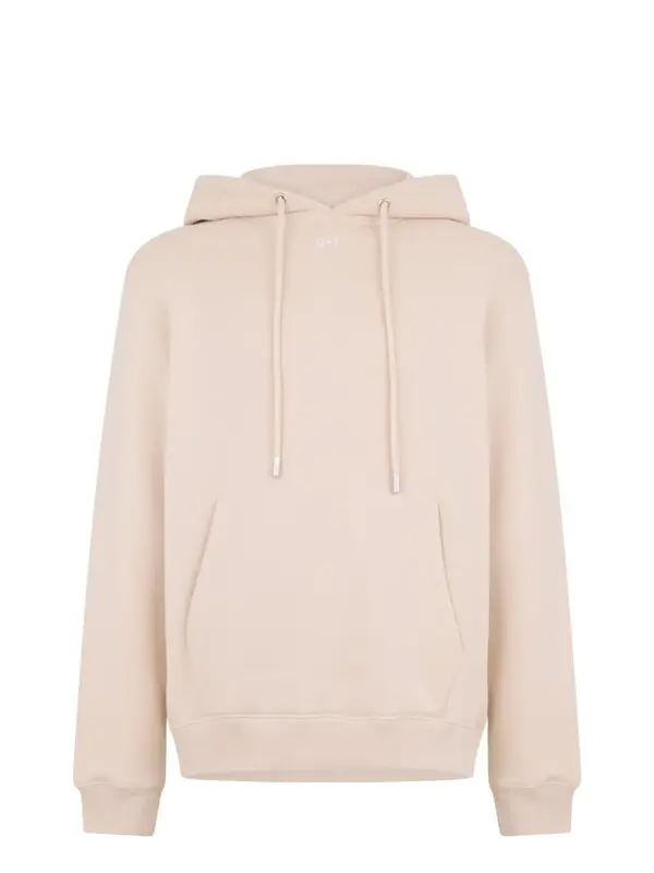 Off-White Logo Hoodie - Nude