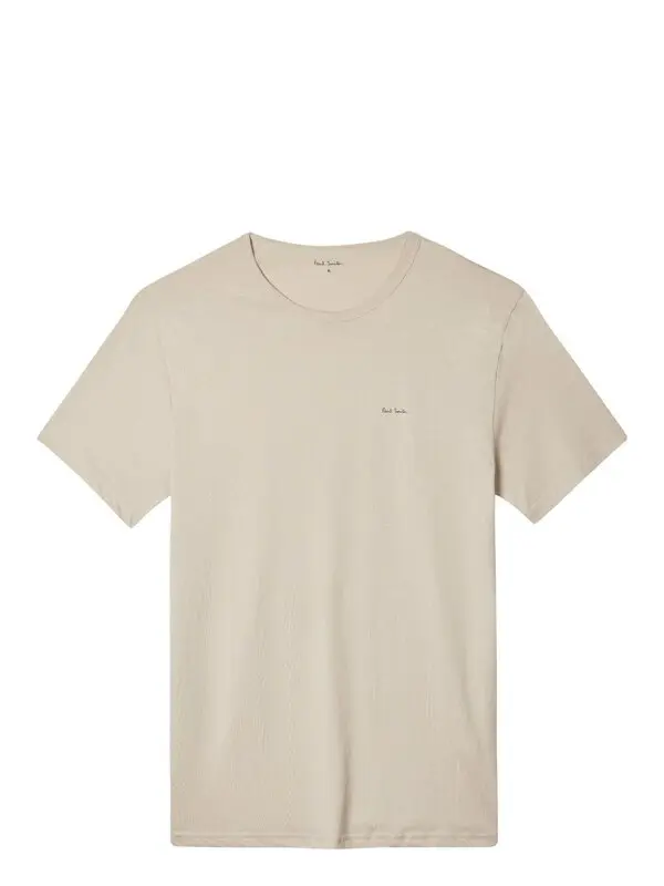Paul Smith Logo Crew Neck T-shirt - Nude