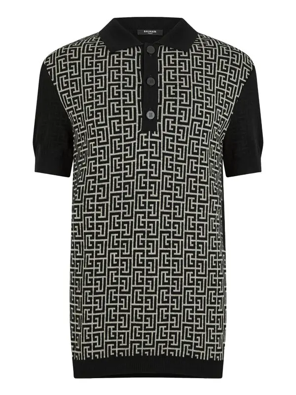 Balmain Short-sleeved Polo Shirt - Black