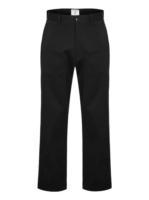 Casablanca Logo Patch Casual Pants - Black