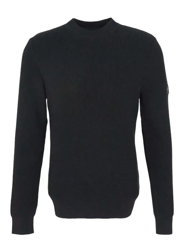 Barbour Crawley Crew Neck Jumper - Black