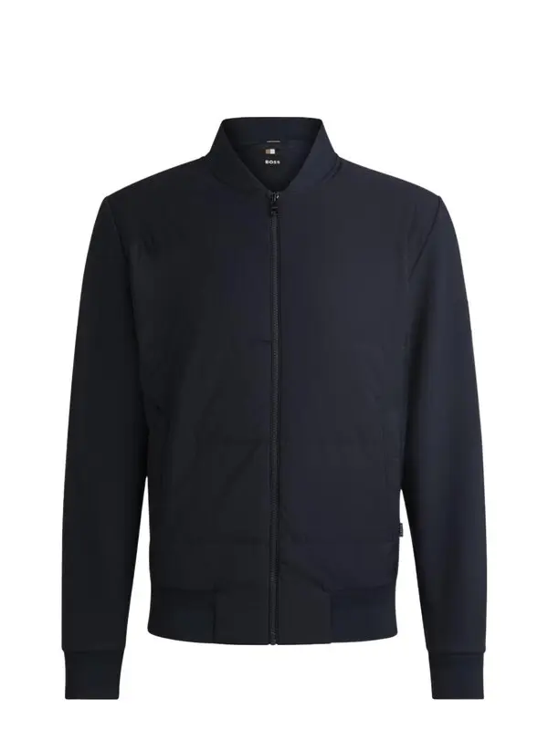 Hugo Boss Skiles100 Zip-up Bomber Jacket - Black