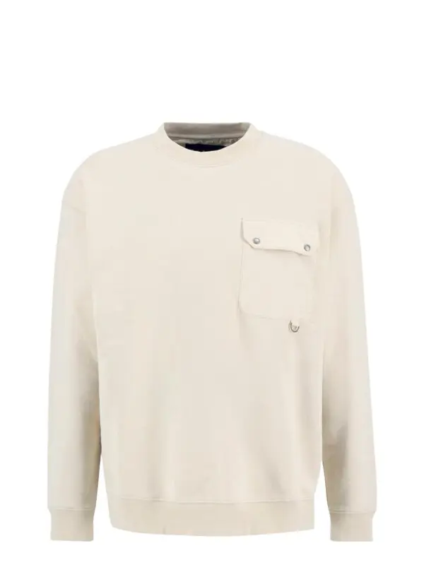 Barbour Leazes Crew Sweatshirt - Ecru