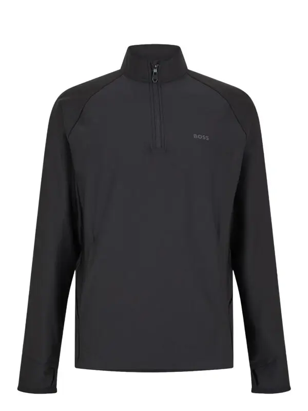 Hugo Boss Quarter-zip Sweatshirt - Black
