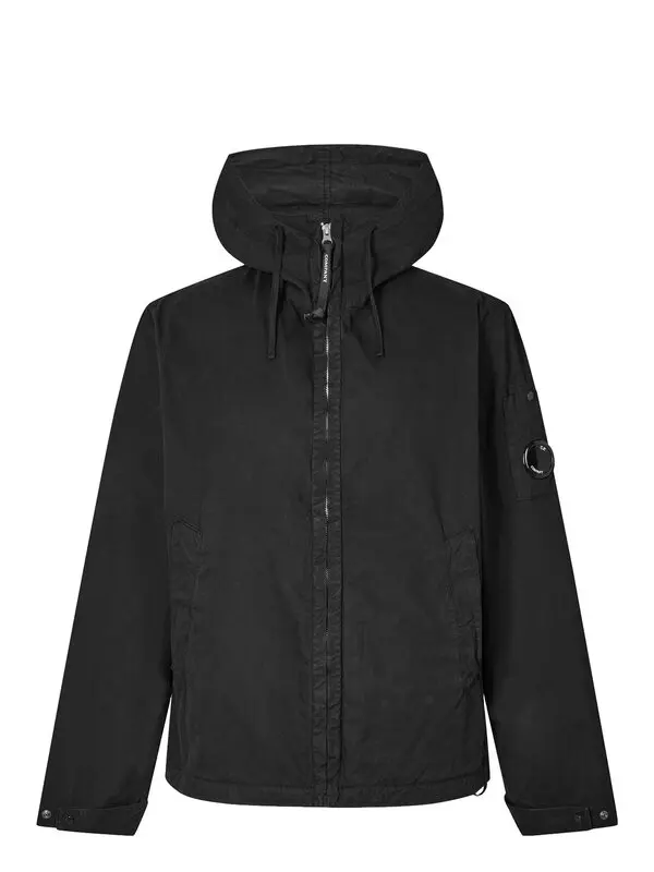 C.P. COMPANY Garment Dyed Jacket - Black