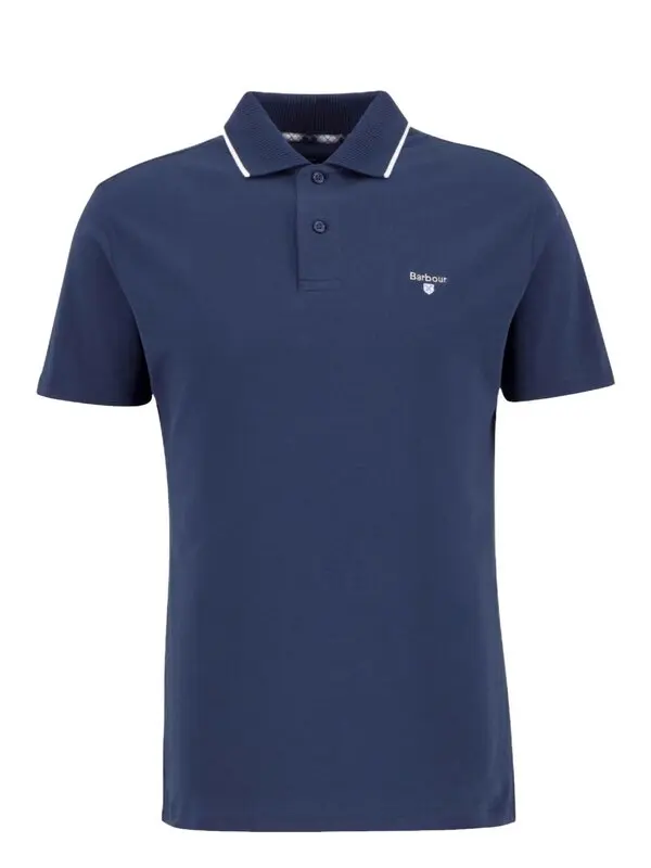 Barbour Hackney Tailored Short-sleeved Polo Shirt - Navy