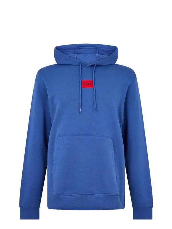Hugo Boss Logo Label" Hoodie - Blue