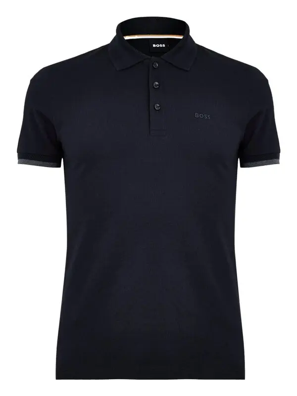 Hugo Boss Logo Short-sleeve Polo Shirt - Black