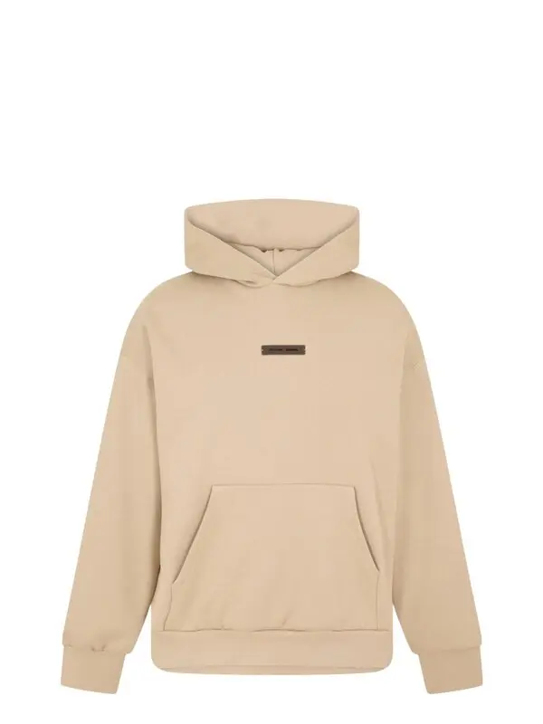 Fear Of God Logo Hooded Sweatshirt - Nude