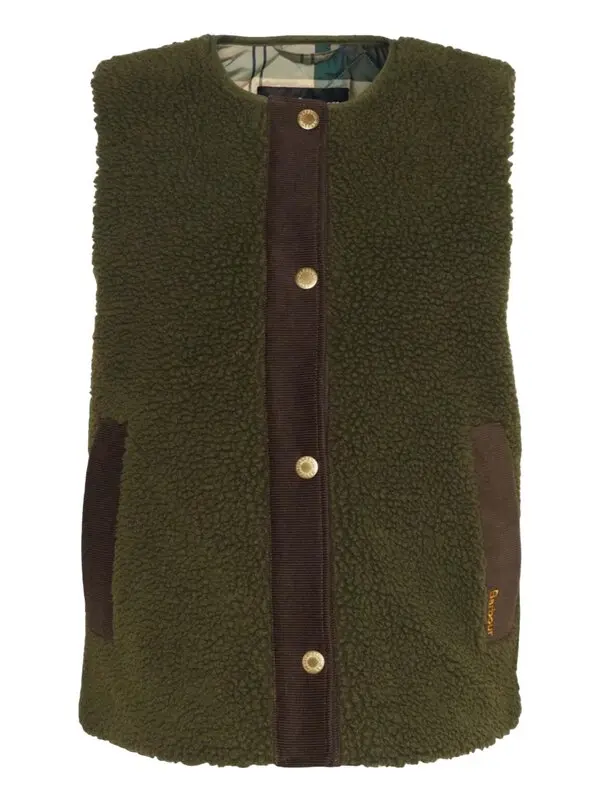Barbour Crew Neck Vest - Olive