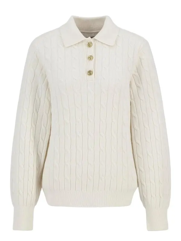 Barbour Long-sleeved Knitted Pullover - Cloud