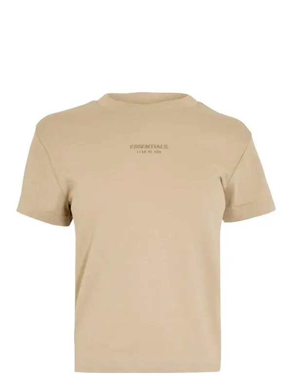 Fear Of God T-shirt With Metallic Logo - Nude