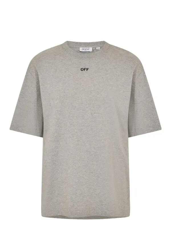 Off-White Logo Crew Neck T-shirt - Gray