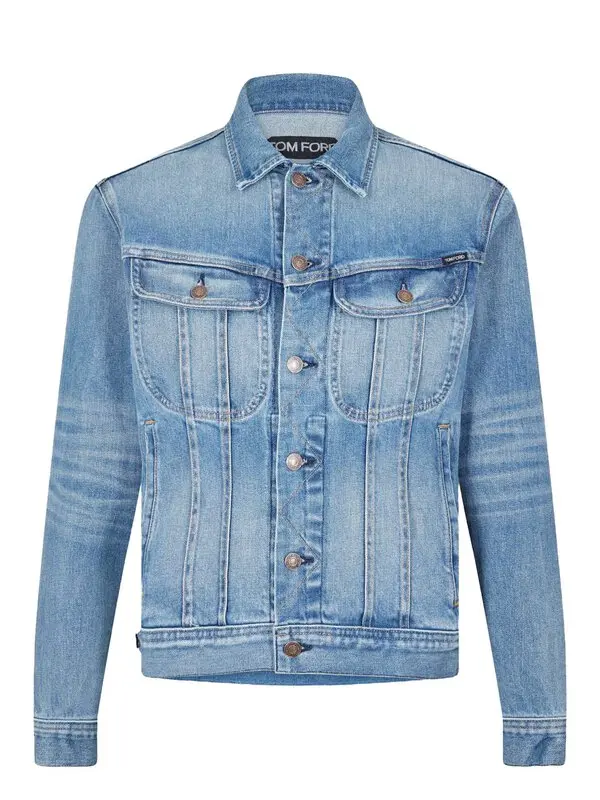TOM FORD Denim Trucker Jacket - Blue