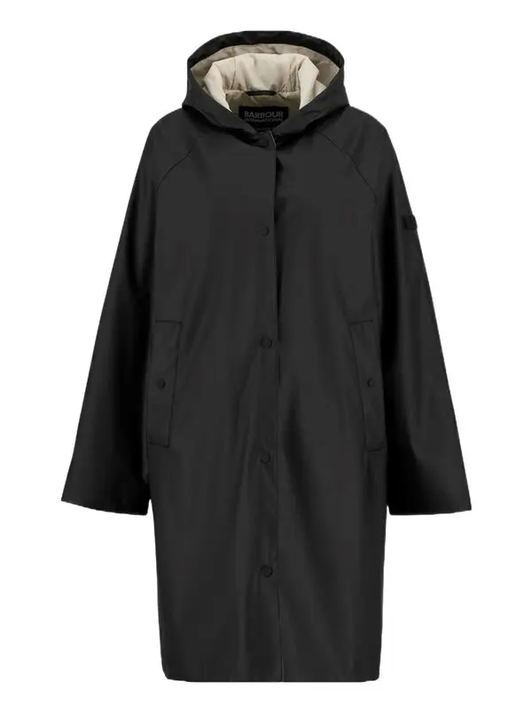 Barbour Long-sleeved Hooded Windbreaker - Black