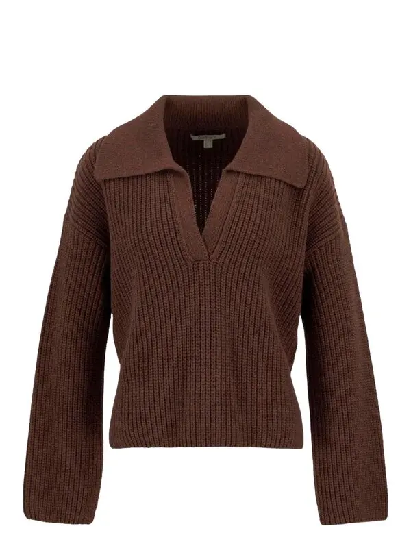 Barbour Robyn V-neck Jumper - Brown