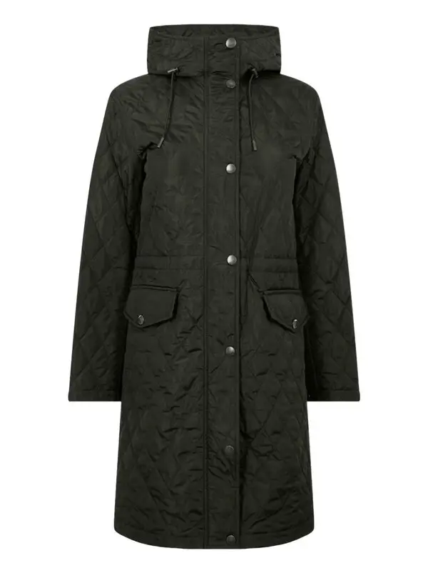 Burberry Hooded Quilted Down Jacket - Black