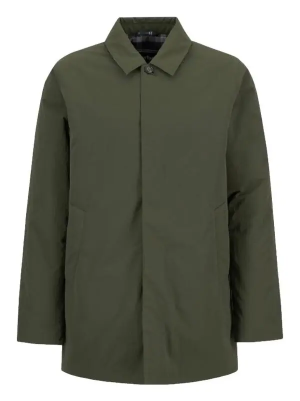 Barbour Long-sleeve Collared Casual Jacket - Olive
