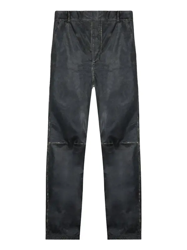 REPRESENT Distressed Straight-leg Jeans - Black