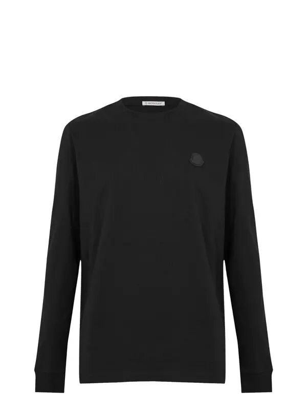 Moncler Casual Crew Neck Sweatshirt - Black