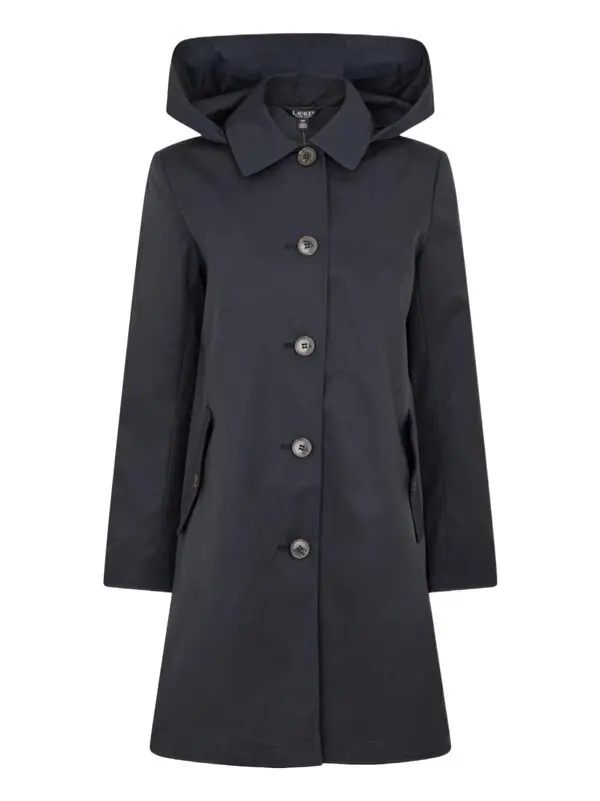 Ralph Lauren Leather Trench Coat - Black