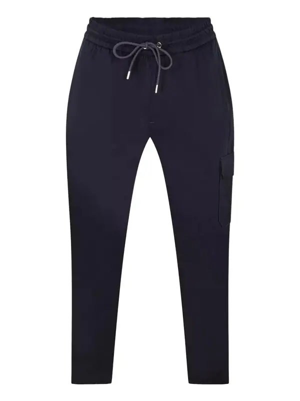 Hugo Boss Lamont Cargo Pocket Open Hem Jersey Joggers - Black