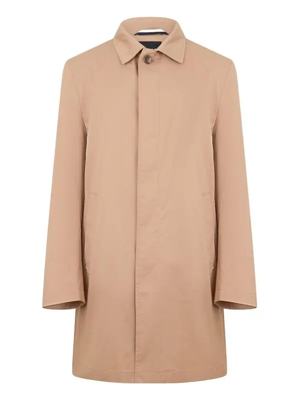 Hugo Boss Regular-fit Cotton-blend Car Coat - Nude